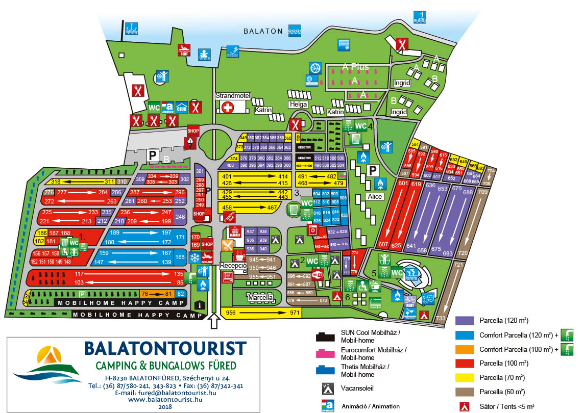 Balatontourist: Kemping térképek