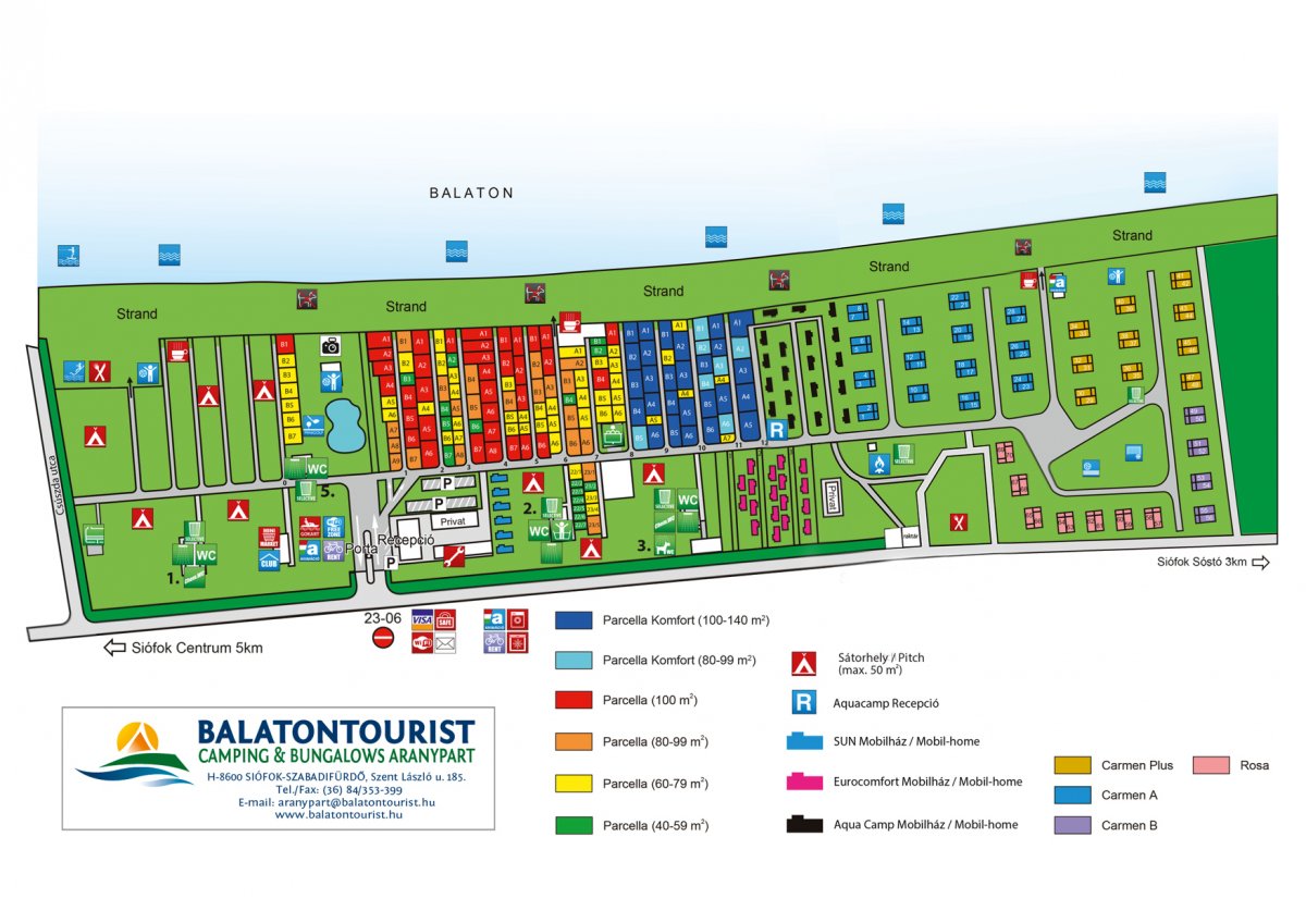 Balatontourist Aranypart Kemping & Üdülőfalu - Siófok - Minden, ami ...