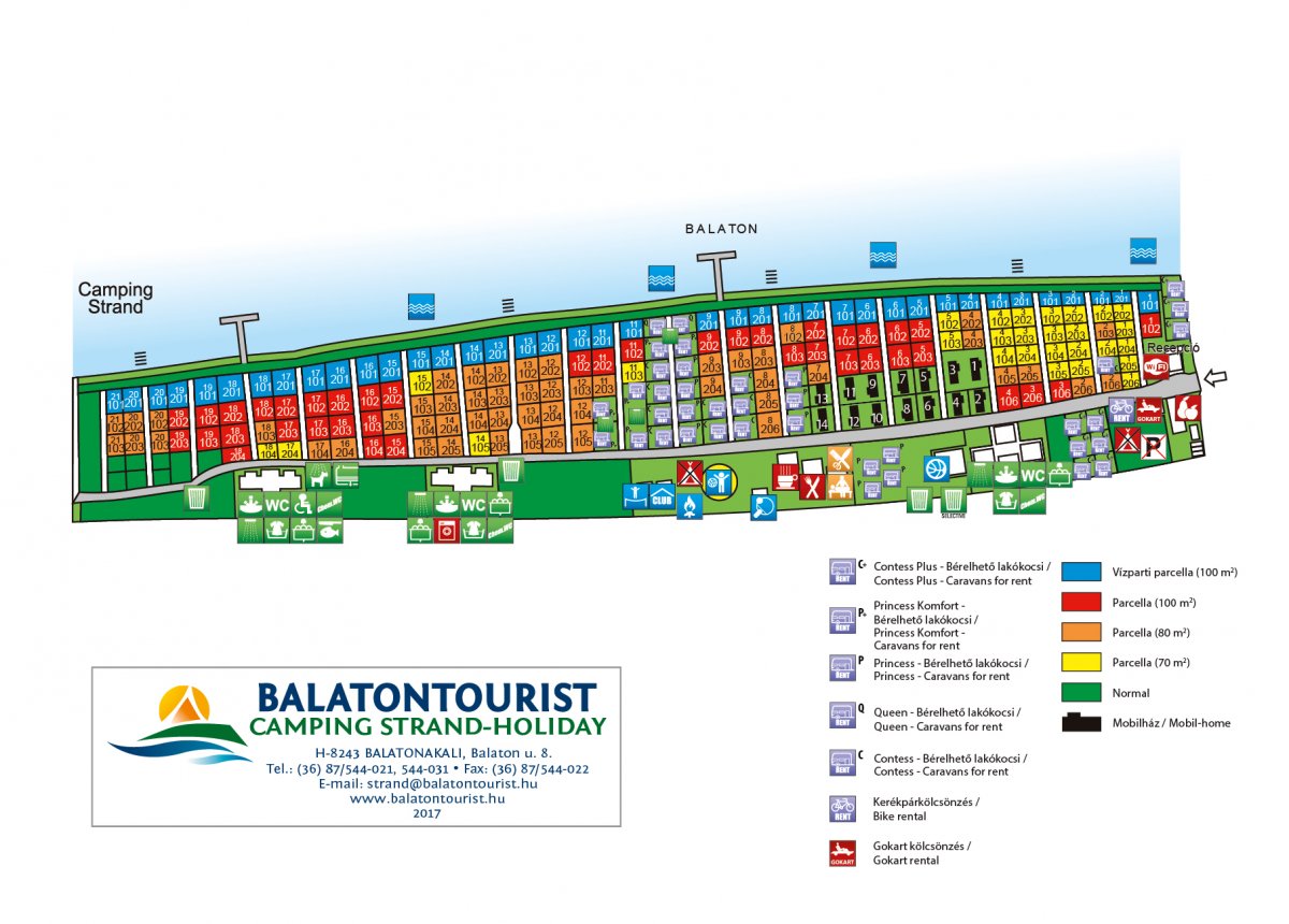 Balatontourist: Kemping térképek